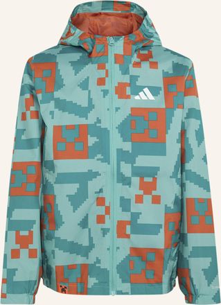 ADIDAS TERREX Adidas Terrex Adidas Minecraft Terrex 2 Layer Climaproof Regenjacke blau