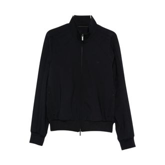 Emporio Armani Homme, Vestes, Bleu, Taille: L Capsule Pre Wool Blend Bomber Jacket