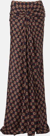 Dries Van Noten Bedruckter Rock aus Seide