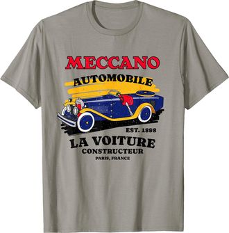 Meccano Automobile Retro Auto Paris Frankreich T-Shirt
