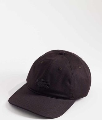 Lacoste T-shirt &agrave; grand logo crocodile - Marron-Brown