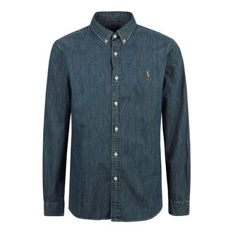 Ralph Lauren Homme, Chemises, Bleu, Taille: S V&ecirc;tements pour hommes Chemises Denim Aw25