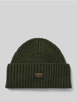 Superdry Beanieaus Woll-Mix mit Logo-Patch Modell WORKWEAR