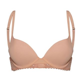 Wolford Soutien-gorge push-up en dentelle et r&eacute;sille - Femme - Sous-v&ecirc;tements - Rose - Taille: 85A FR