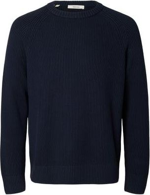 Selected Pull droit maille en coton