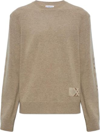 Burberry Wollpullover mit Rundhalsausschnitt - - Knitwear - Herren - Grau - M