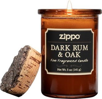 Zippo Duftkerze - Dark Rum & Oak - Kerze im Glas - Spirit Candle - 141 gr - Einzigartiger Duft - Stilvolles Geschenk f&uuml;r besondere Momente