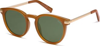 Sojos Retro Polarisierte Rund Sonnenbrille Damen Herren Vintage Klassisch Sonnerbrillen mit UV400 Schutz SJ2368