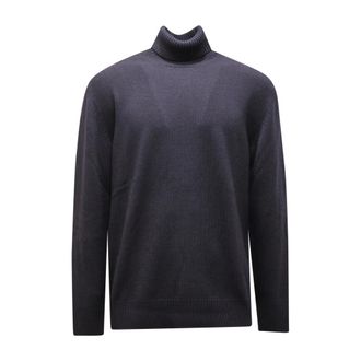 Altea Dolcevita Woll-Rollkragenpullover - - Knitwear - Herren - Blau - 4XL