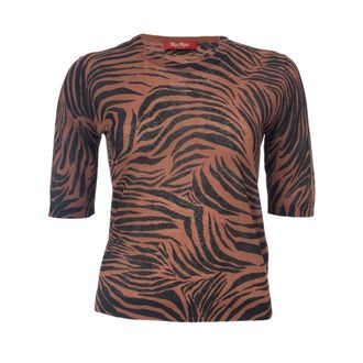 Max Mara Mstago002 Rundhals-Strickpullover - - Knitwear - Damen - Braun - L