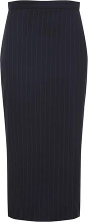 Givenchy Midi-Streifenrock aus Wolle - - Skirts - Damen - Blau - S