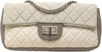 Chanel Pre-owned East West Flap - Femme - Pre-owned - Blanc - Taille: ONE Size