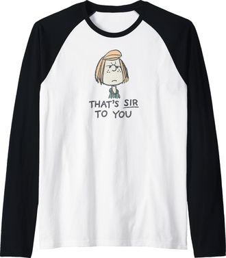 Peanuts Peppermint Patty Das ist Sir to You Raglan