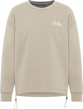 Elbsand Caris Damen Sweatshirt, Rundhalsausschnitt, überschnittene Schultern, Loose fit