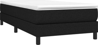 vidaXL Cadre de lit Noir 90x200 cm Tissu - Vidaxl