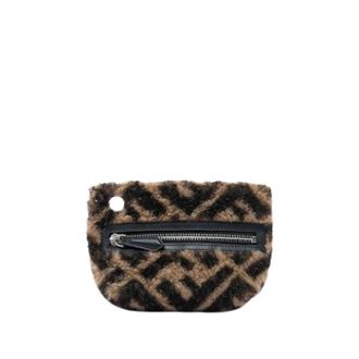Fendi Pre-owned Shearling Clutch - - Pre-owned - Damen - Braun - ONE SIZE