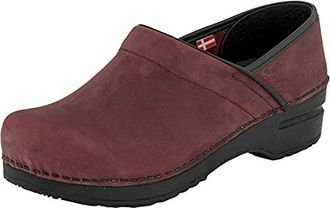 Sanita Professional en Cuir huilé | Sabots fermés | Produit Original Fabriqué à la Main pour Femme | Assise Plantaire de Forme Anatomique avec Mousse Souple 