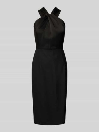 HUGO BOSS Knielanges Kleid mit Neckholder Modell Datinar