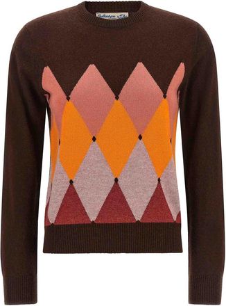 Ballantyne Pull Col Rond - Marron