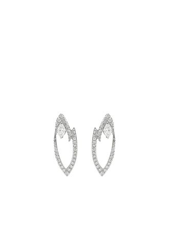 Stephen Webster boucles doreilles Lady Stardust en or blanc 18ct ornées de diamants - Argent