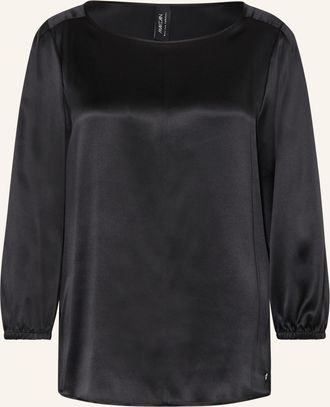 Marc Cain Blusenshirt Aus Seide Mit 3/4-Arm schwarz