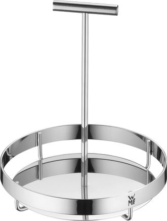 WMF De Luxe Tischst&auml;nder f&uuml;r 4 Gew&uuml;rzm&uuml;hlen, Cromargan Edelstahl, sp&uuml;lmaschinengeeignet