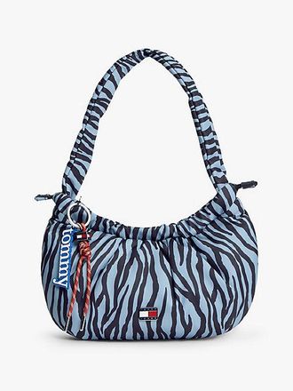 Tommy Hilfiger Sac &eacute;paule &agrave; imprim&eacute; z&egrave;bre et breloques