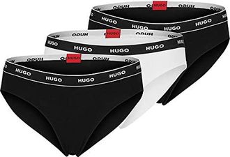 HUGO BOSS Hugo Triplet Brief Stripe Lettre, Open Miscellaneous970, M (Lot de 3) Femme