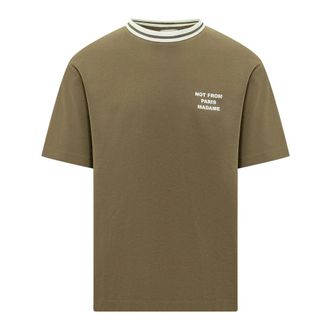 Dr&ocirc;le de Monsieur Sport Slogan T-Shirt - - Tops - Herren - Gr&uuml;n - XS