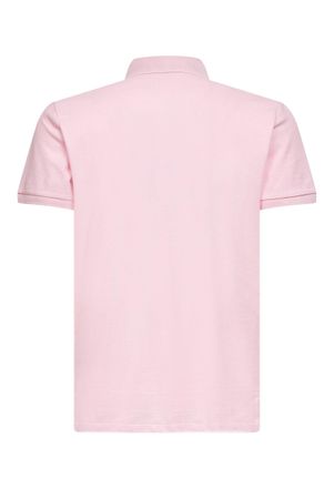 Polo Ralph Lauren Mens Polo Shirt Bear Custom Slim-Fit Garden Pink Cotton T-shirts And Polos