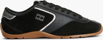 Tommy Jeans baskets runner &agrave; textures mixtes, noir