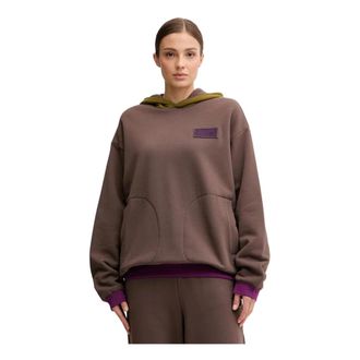 Emporio Armani Wende-Hoodie - - Sweatshirts & Hoodies - Damen - Braun - M