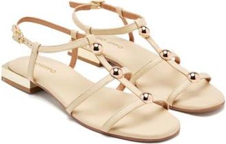 Gioseppo Sandales en cuir Tachas Stannett, blanc ivoire, 37 EU