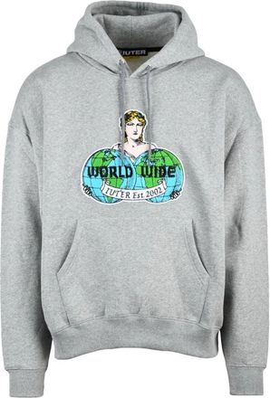 Iuter Iuter, Homme, Sweatshirts et sweats &agrave; capuche, Gris, Taille: XS Sweat &agrave; capuche