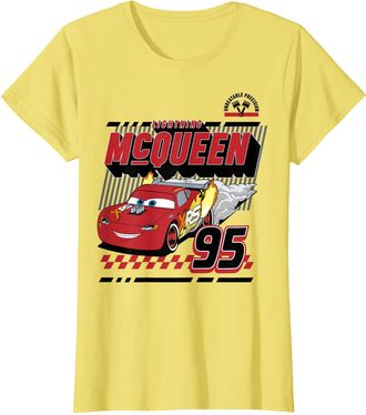 Disney Pixar Cars McQueen Retro 95 Poster T-Shirt