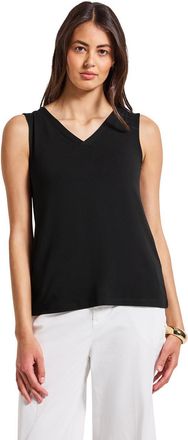 Street One Damen A323623 V-Neck Top, Schwarz, 42