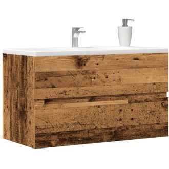 vidaXL Vidaxl - Armoire d&eacute;vier vieux bois 90x38,5x45 cm bois ding&eacute;nierie