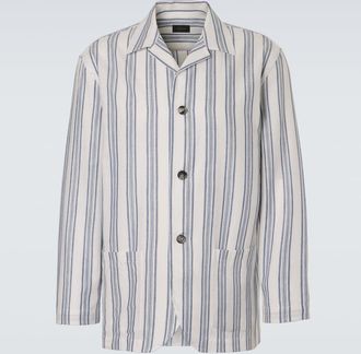 Brioni Blazer aus Baumwolle und Leinen