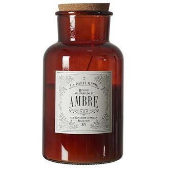 The Home Deco Factory BO0140, Bougie parfum&eacute;e Ambre au design &eacute;l&eacute;gant, id&eacute;ale pour cr&eacute;er une atmosph&egrave;re chaleureuse et apaisante Parfaite pour toutes les occasions H255 cm,