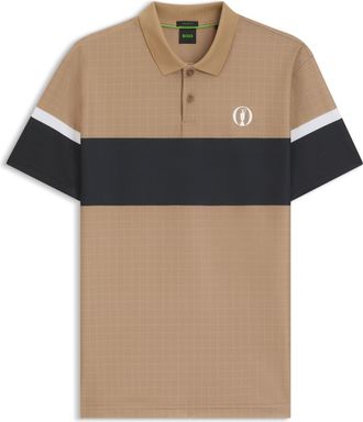 BOSS Herren Paddy The Open 25 The Open Active Paddy Poloshirt Beige L