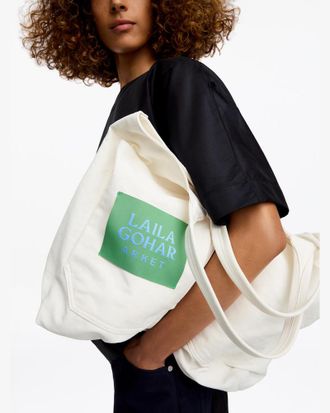 Arket Und Laila Gohar Tragetasche -Wei&szlig;