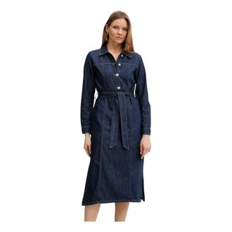 DKNY Dkny, Damen, Kleider, Blau, LGr&ouml;&szlig;e