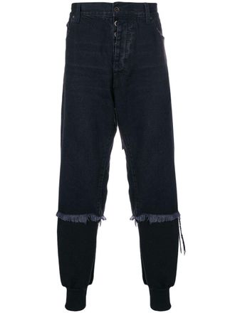 Unravel jean à design superposé - Noir