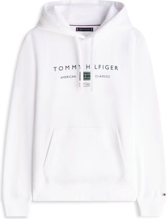 Tommy Hilfiger Hoodie aus Baumwolle mit Label-Frontprint in