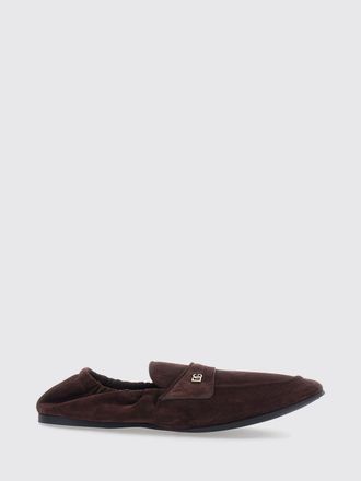 Dolce & Gabbana Mocassins en veau velours avec logo DG
