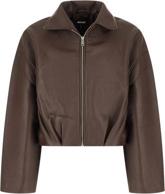 Rotate Rotate Birger Christensen - Vestes en cuir - Femme - Vestes - Brun - Taille: 38 FR