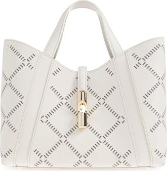 Furla Femme, Sacs, Blanc, Taille: ONE Size Goccia Small Handbag