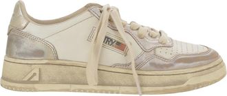 Autry Femme, Chaussures, Brun, Taille: 38 EU Medalist Low Super Vintage Baskets