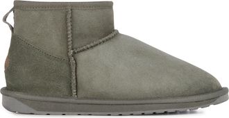 Emu Australia Womens Stinger Micro Sheepskin Ankle Boot, Charcoal, Size 39