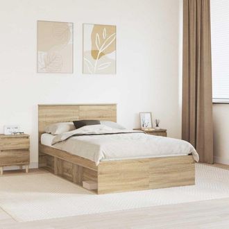 vidaXL vidaXL Cadre de lit Sonoma 120 x 200 cm Bois ding&eacute;nierie